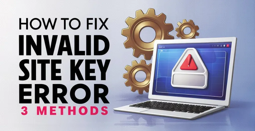 How to Fix Invalid Site Key Error for Site Owner: 3 Methods