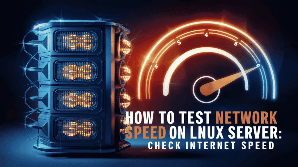 How to Test Network Speed on Linux Server: Check Internet Speed