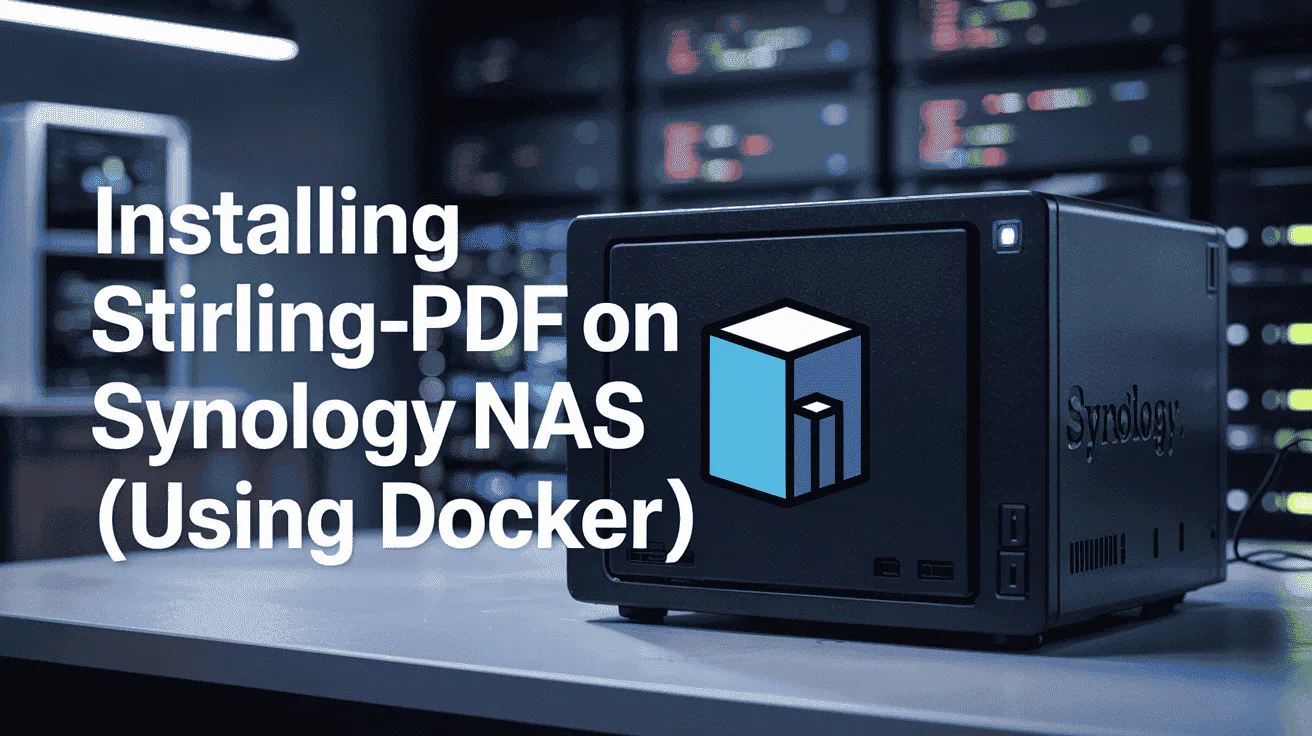 How To Install Stirling Pdf On Your Synology Nas With Docker