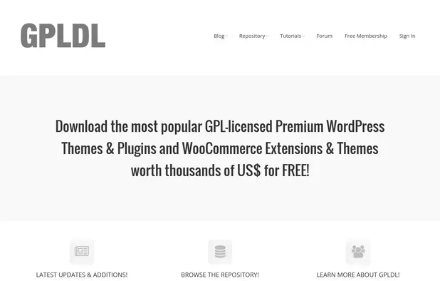 Best Free GPL Website For WordPress Themes & Plugins 2024