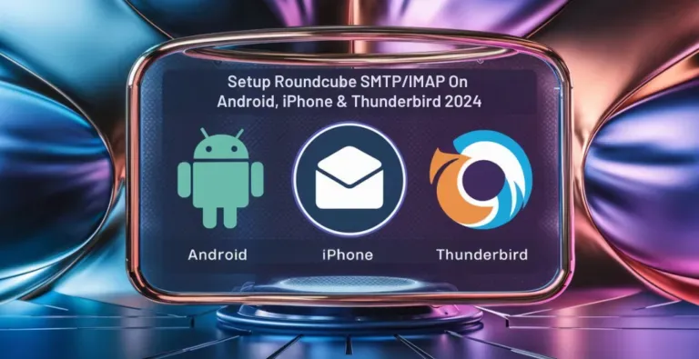 Setup Roundcube SMTP/IMAP On Android, iPhone & Thunderbird 2024
