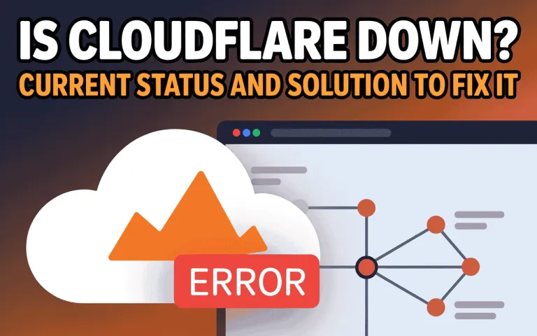 Is Cloudflare Down? Current Status and Solution to fix it